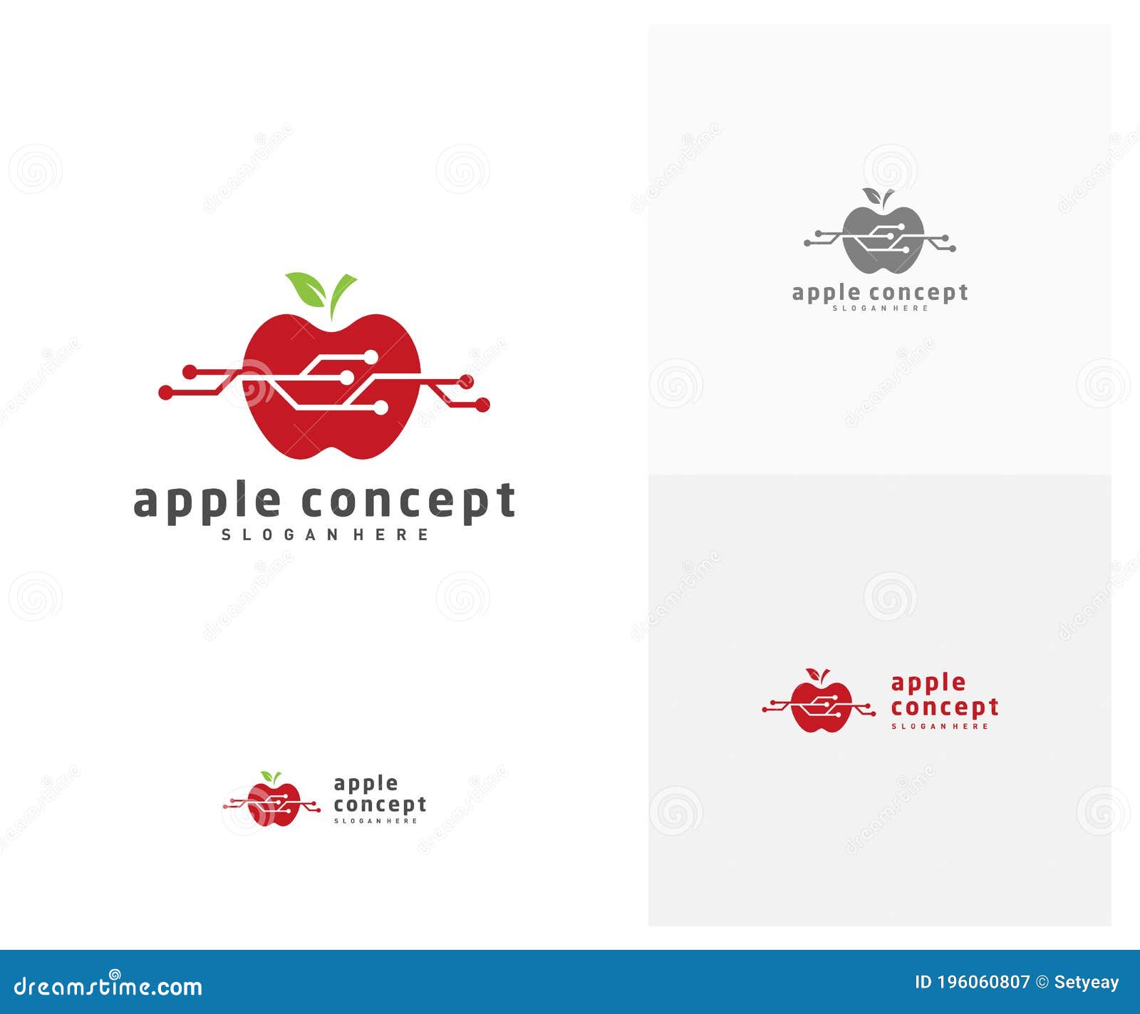 Tech Apple Logo Design Vector Template, Fruits Apple Icon Symbol Stock ...