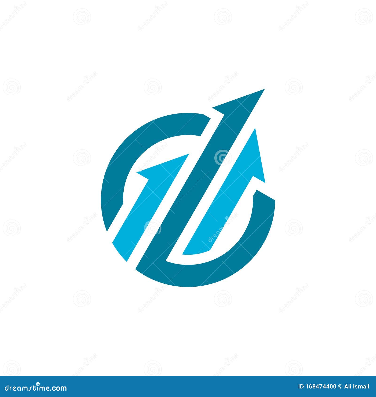 Tech arrow logo stock vector. Illustration of label - 168474400