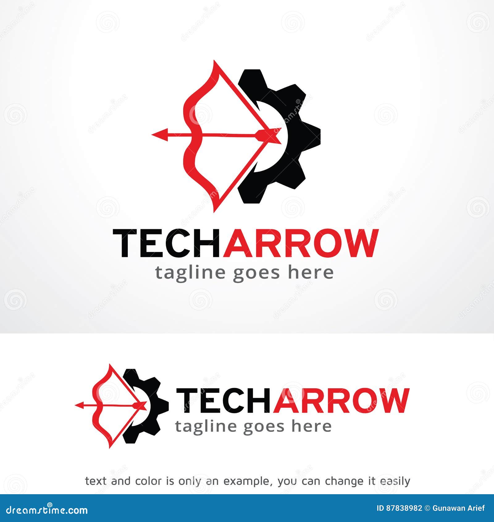 Tech Arrow Logo Template Design Vector Stock Vector - Illustration of ...