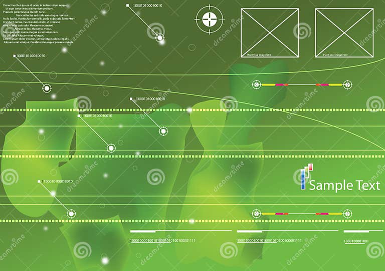 Tech background stock vector. Illustration of flow, abstract - 6464909