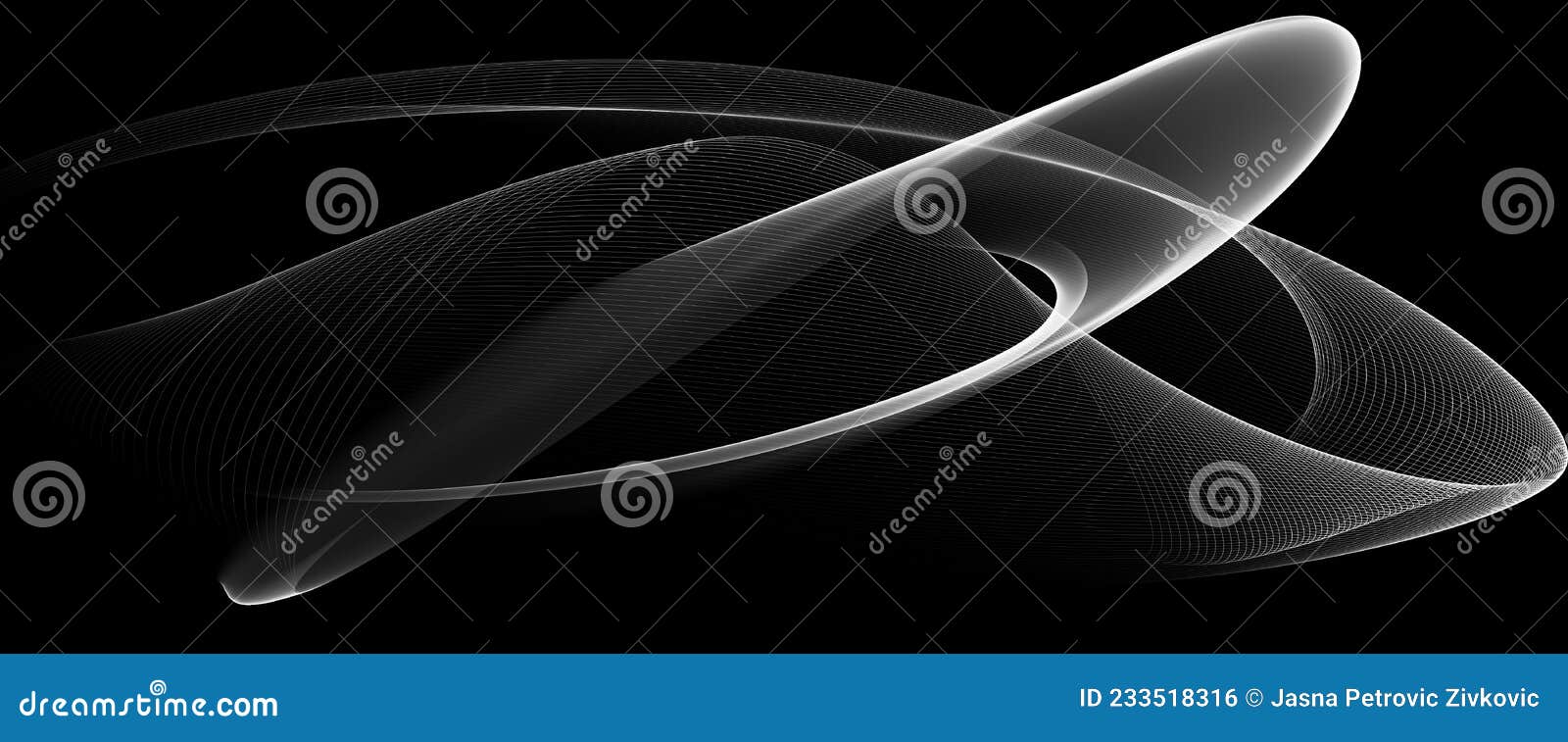 Tech Background with Abstract Black and White Wave Line Stock ...