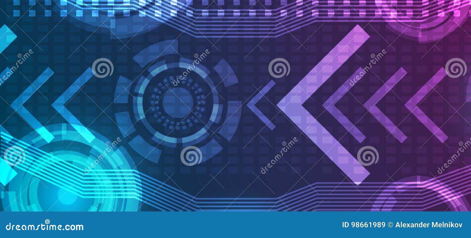 Tech Background with Abstract Shapes Stock Vector - Illustration of ...