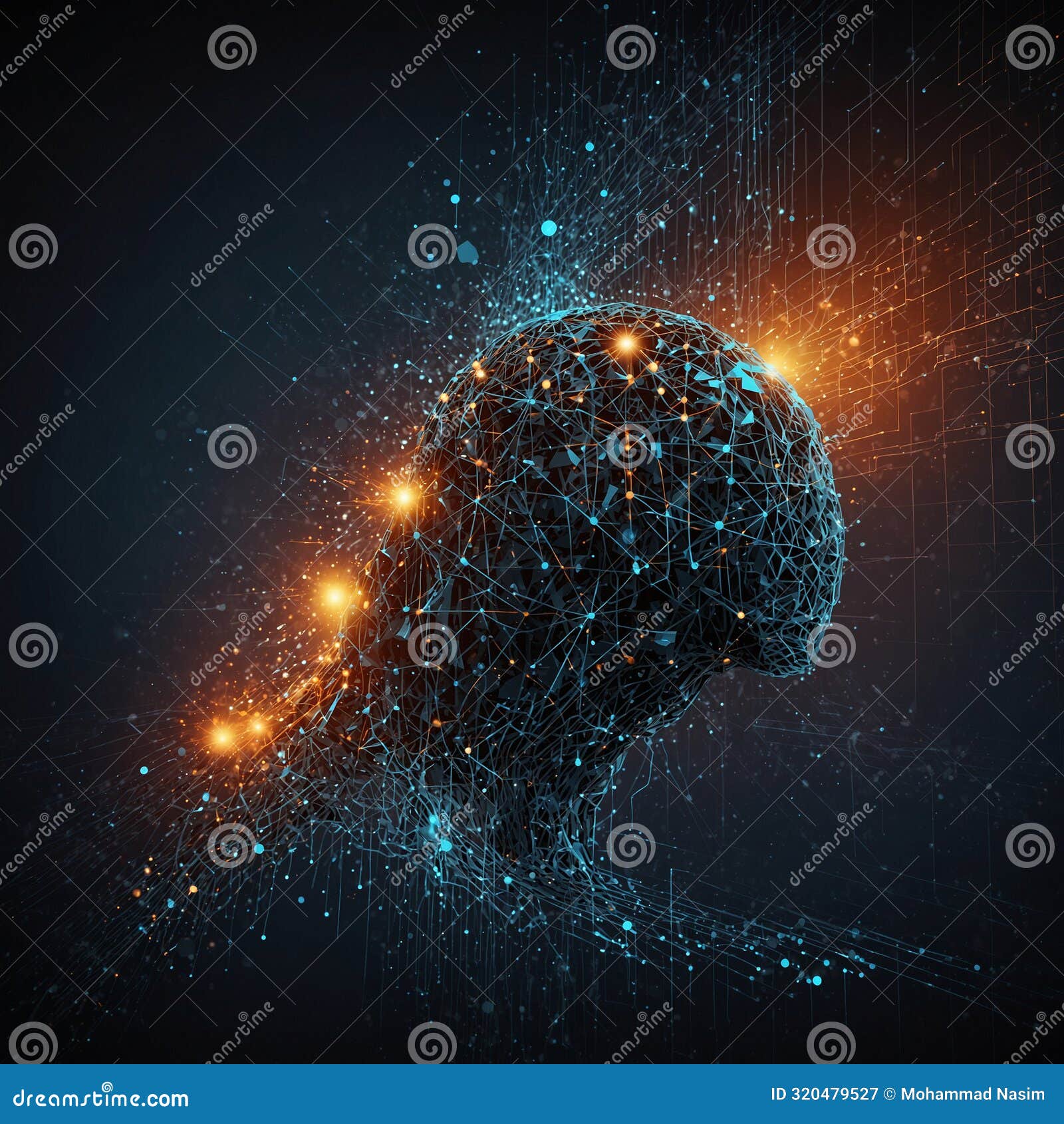 Tech Background of Artificial Intelligence with Deep Learning Stock ...