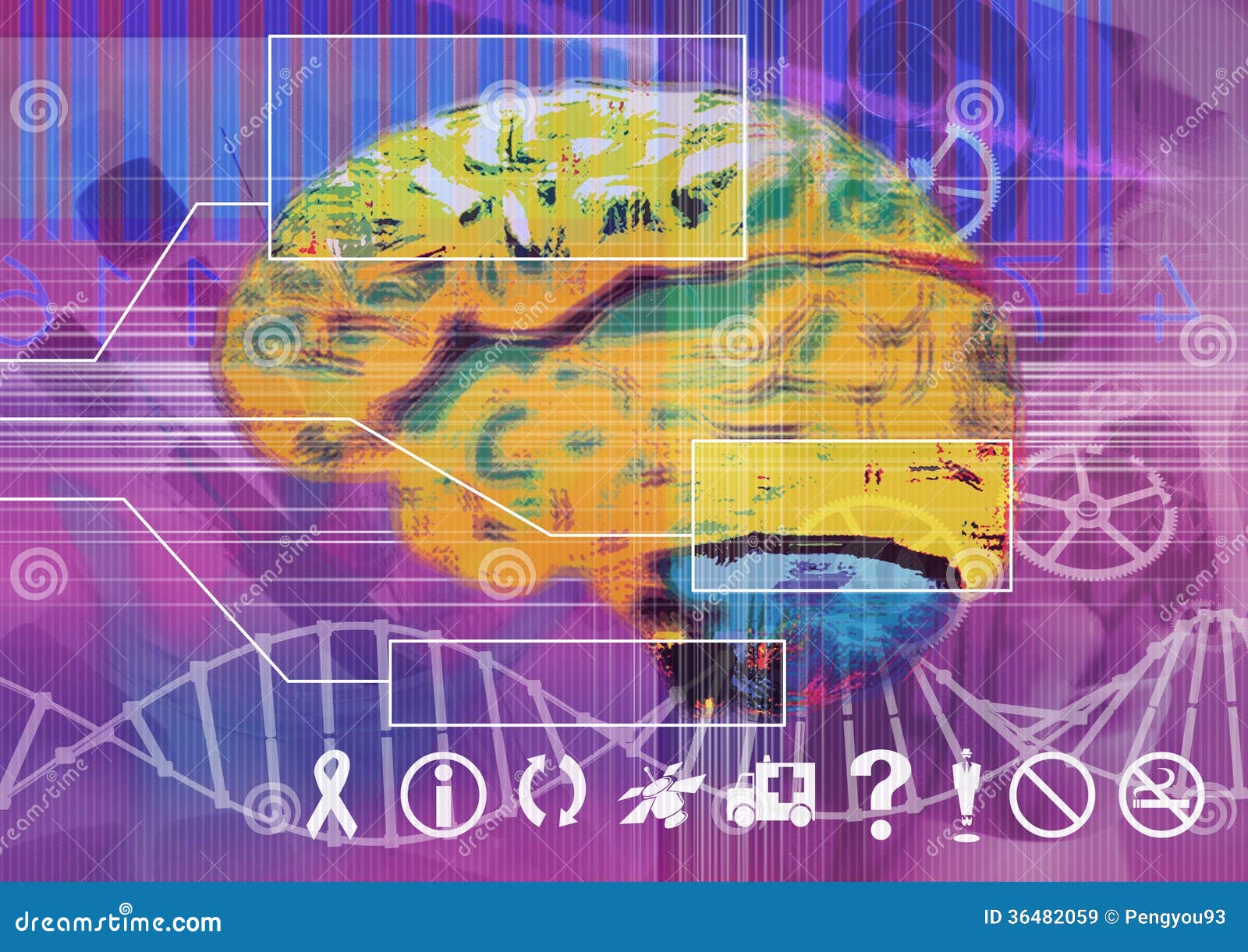 Tech Background. Biomedical Electronic Technology Stock Image - Image ...