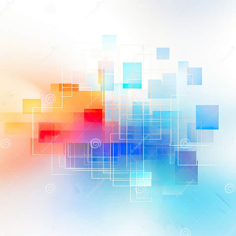 Tech Background Featuring Abstract Colors, Offering a Glimpse into a ...