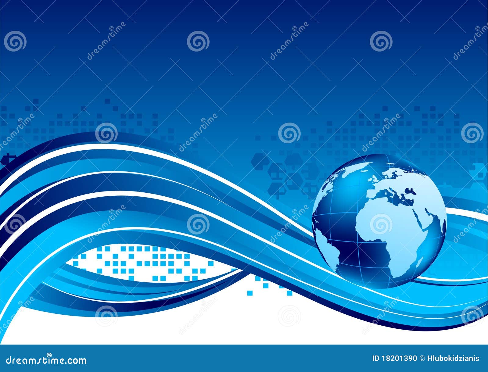 Tech background with globe stock vector. Illustration of beautiful ...