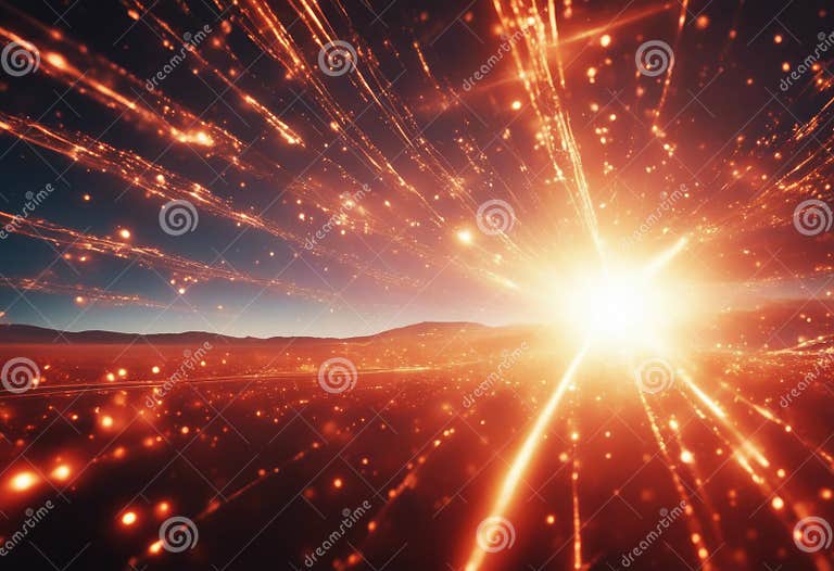 Tech Background Hi Display Solar Computer User Flare Particles ...