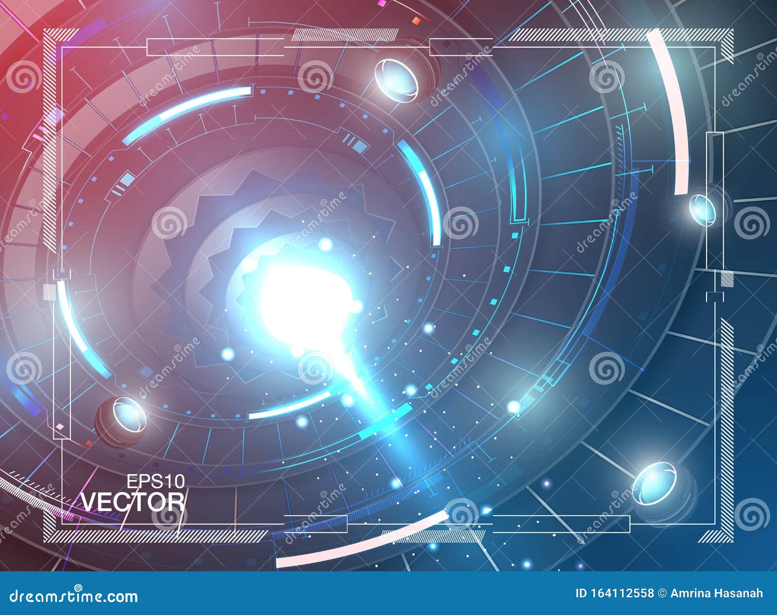 Tech Background. Neon Glow Grid Wallpaper Stock Vector - Illustration ...