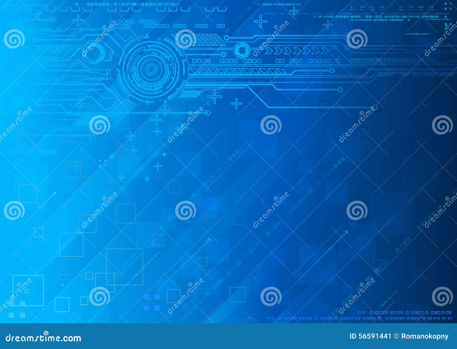 Tech background stock vector. Illustration of cyberspace - 56591441