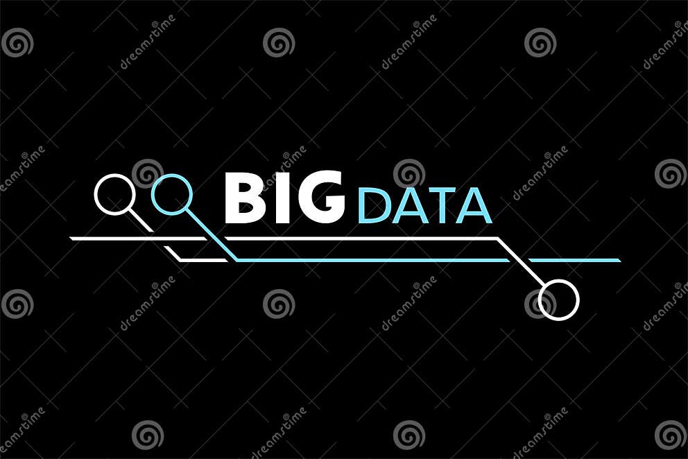 Tech big data symbol stock vector. Illustration of media - 280650230