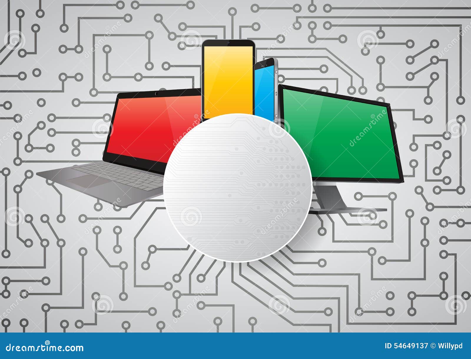 Tech blank stock vector. Illustration of blank, market - 54649137