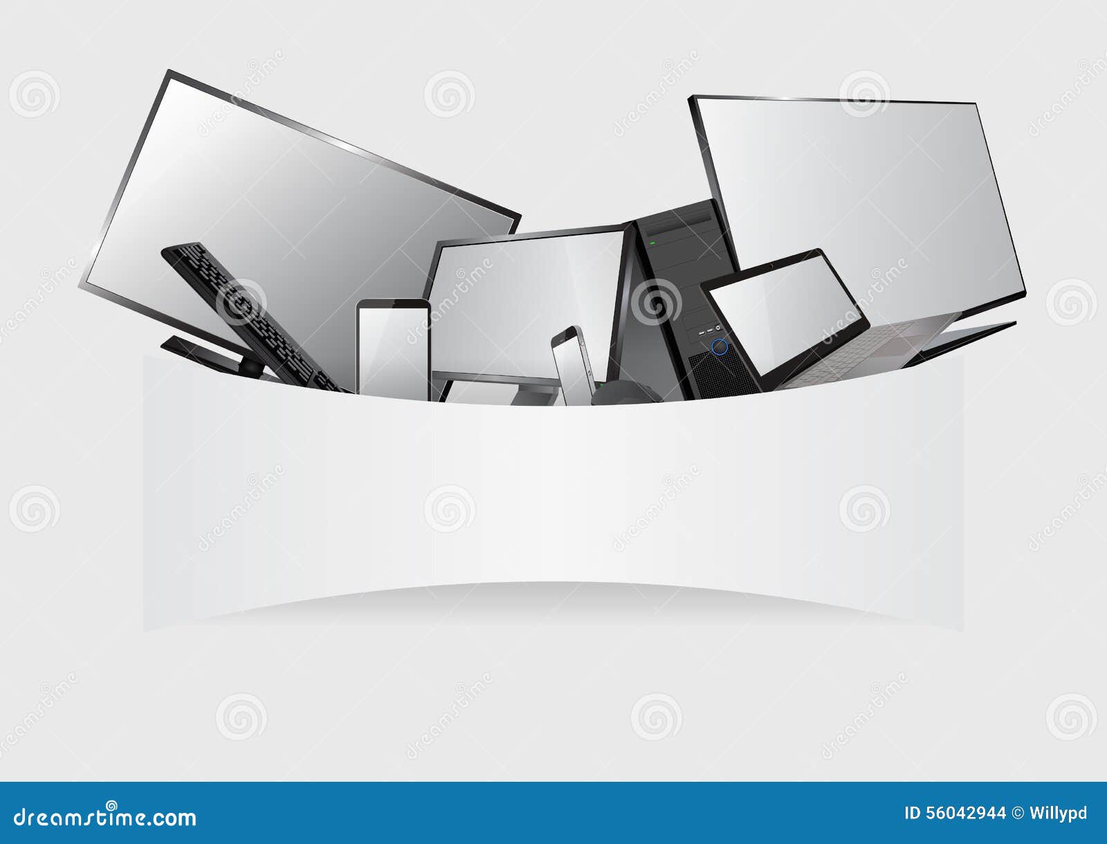Tech blank stock illustration. Illustration of laptop - 56042944