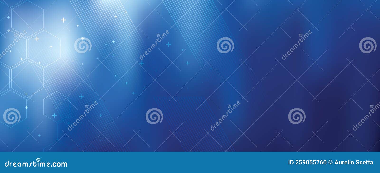 Tech Blue Background with Geometric Shapes Stock Vector - Illustration ...