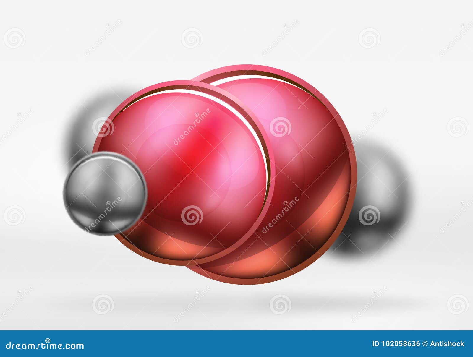 Tech Blurred Spheres and Round Circles with Glossy and Metallic Surface ...