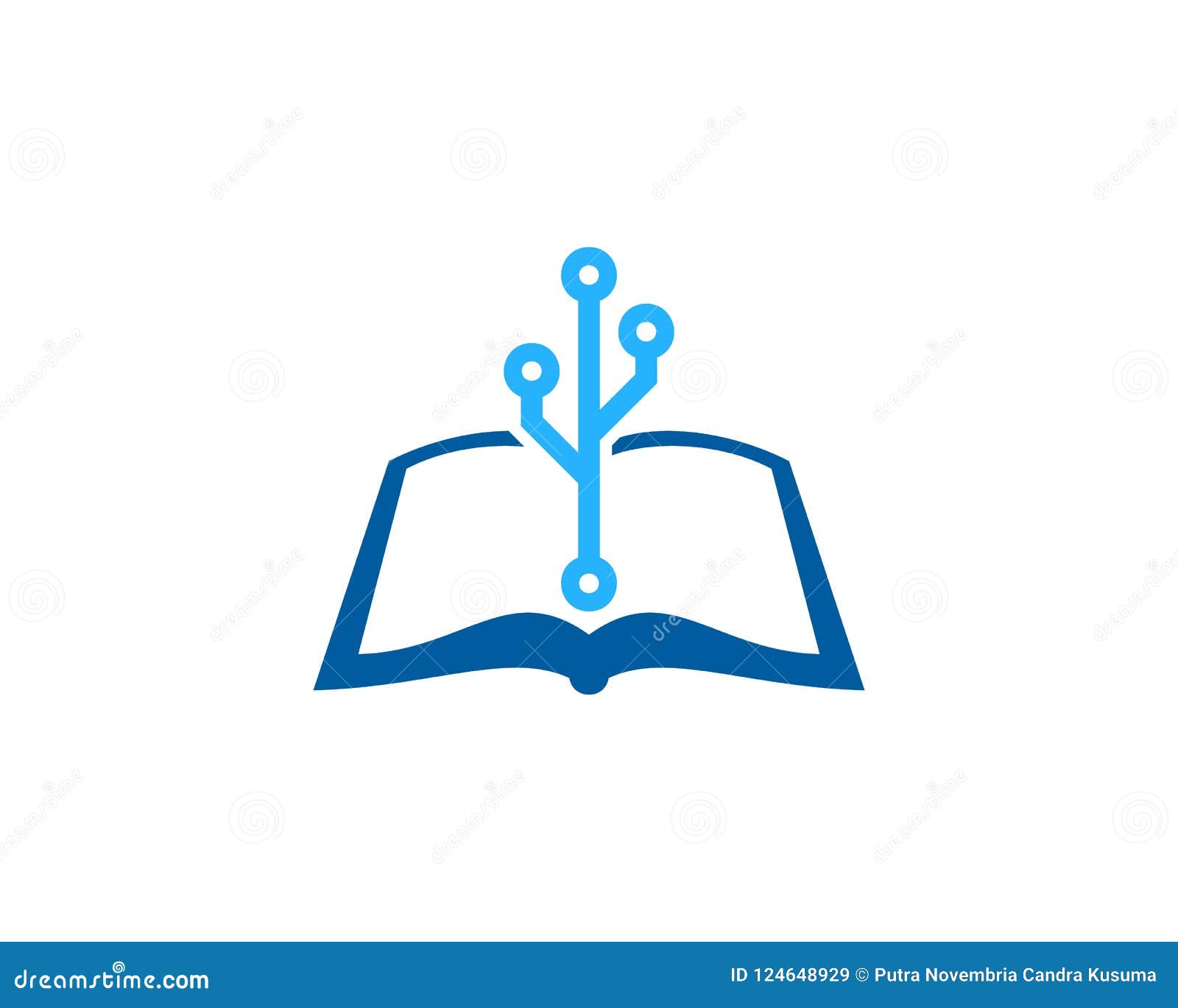 Tech Book Logo Icon Design stock vector. Illustration of concept ...