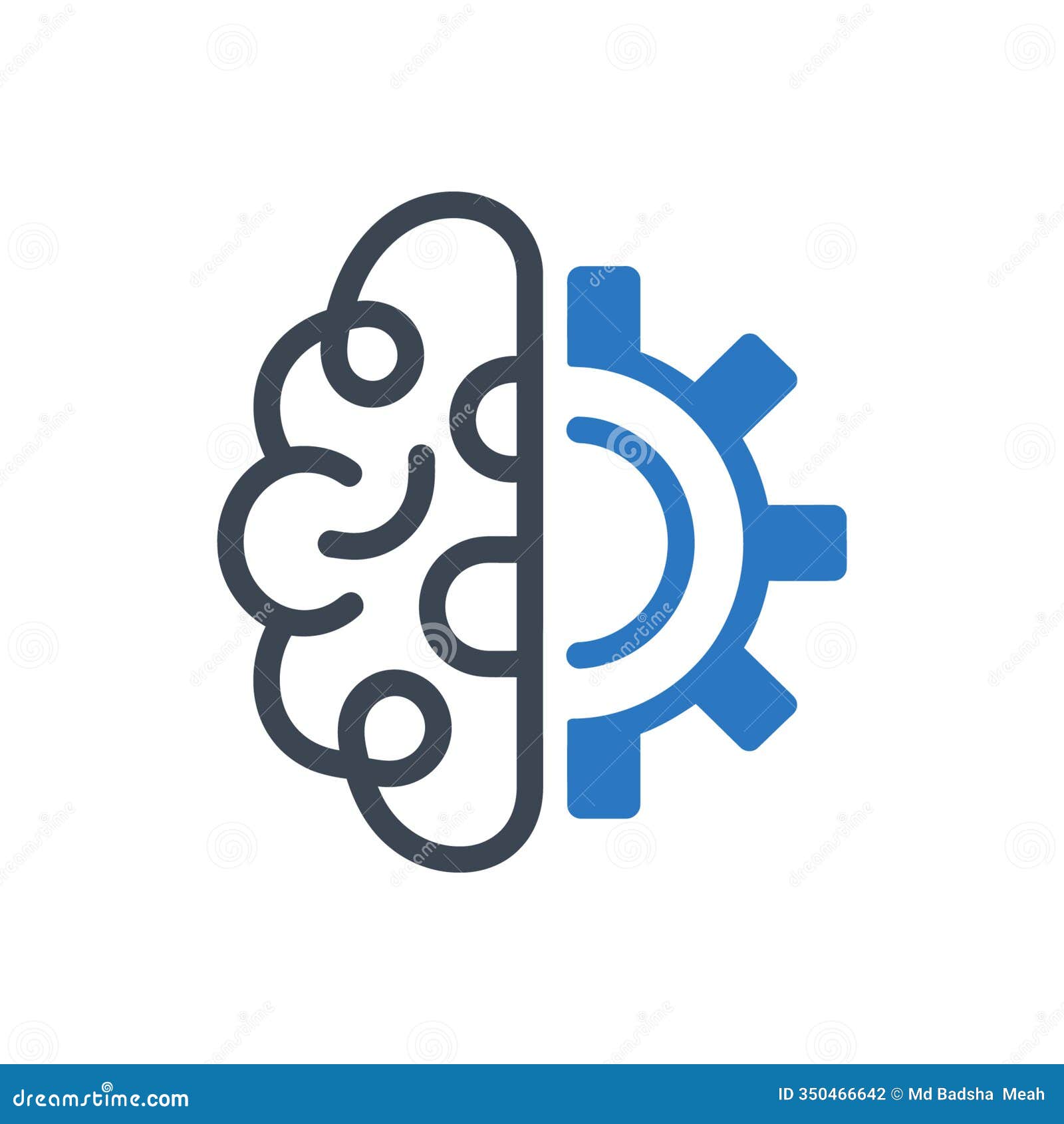 Brain And Gear For Supporting Developmental Health Logo Vector ...