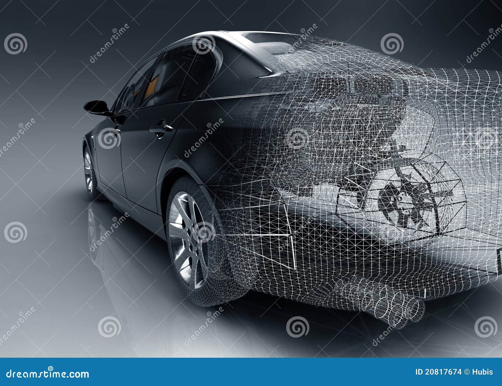 Tech car design stock illustration. Illustration of rendering - 20817674