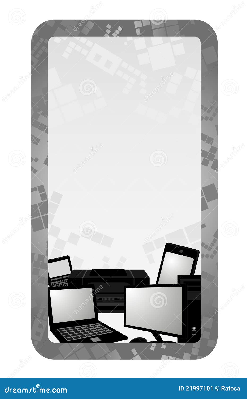 Tech card stock vector. Illustration of screen, frame - 21997101