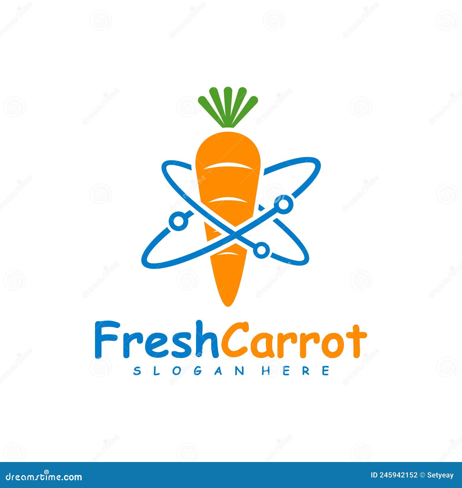 Tech Carrot Logo Design Vector, Creative Carrot Logo Design Template ...