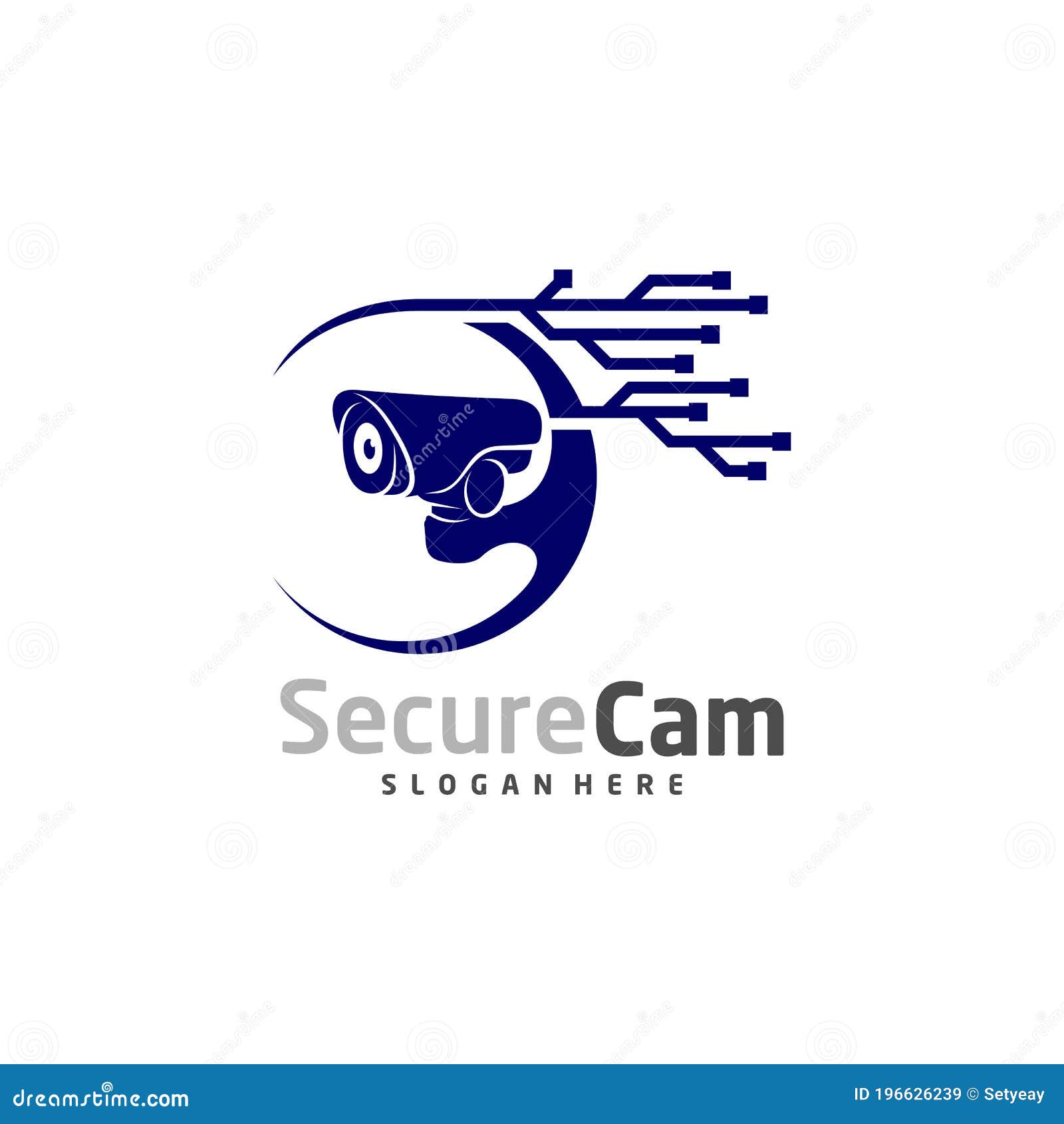 Tech CCTV Logo Design Vector Template, Concept Symbol, Icon Stock ...