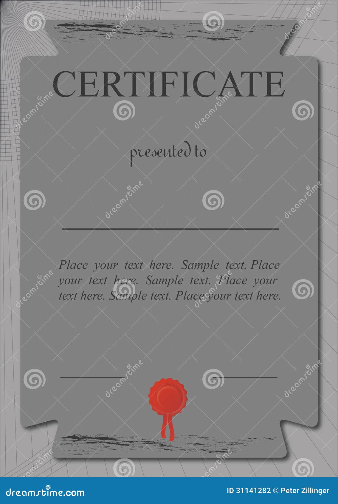 Tech Certificate stock illustration. Illustration of adornment - 31141282