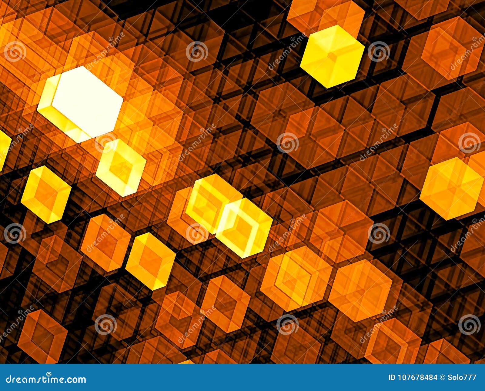 Tech Chaos Cubes - Abstract Digitally Generated Image Stock ...