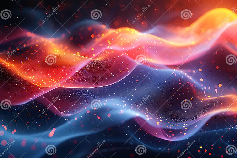 Tech Chic Background with Abstract Textures Stock Illustration ...