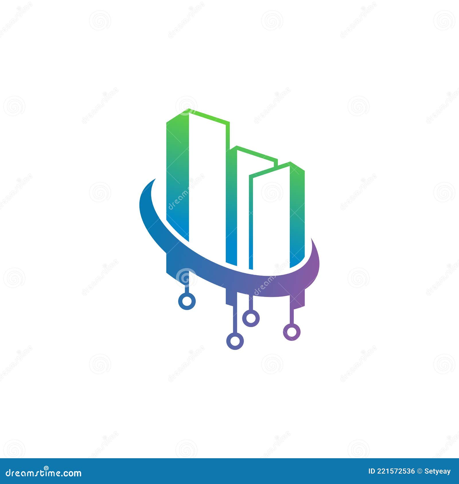 Tech City Logo Vector Template, Creative Building Logo Design Concepts ...