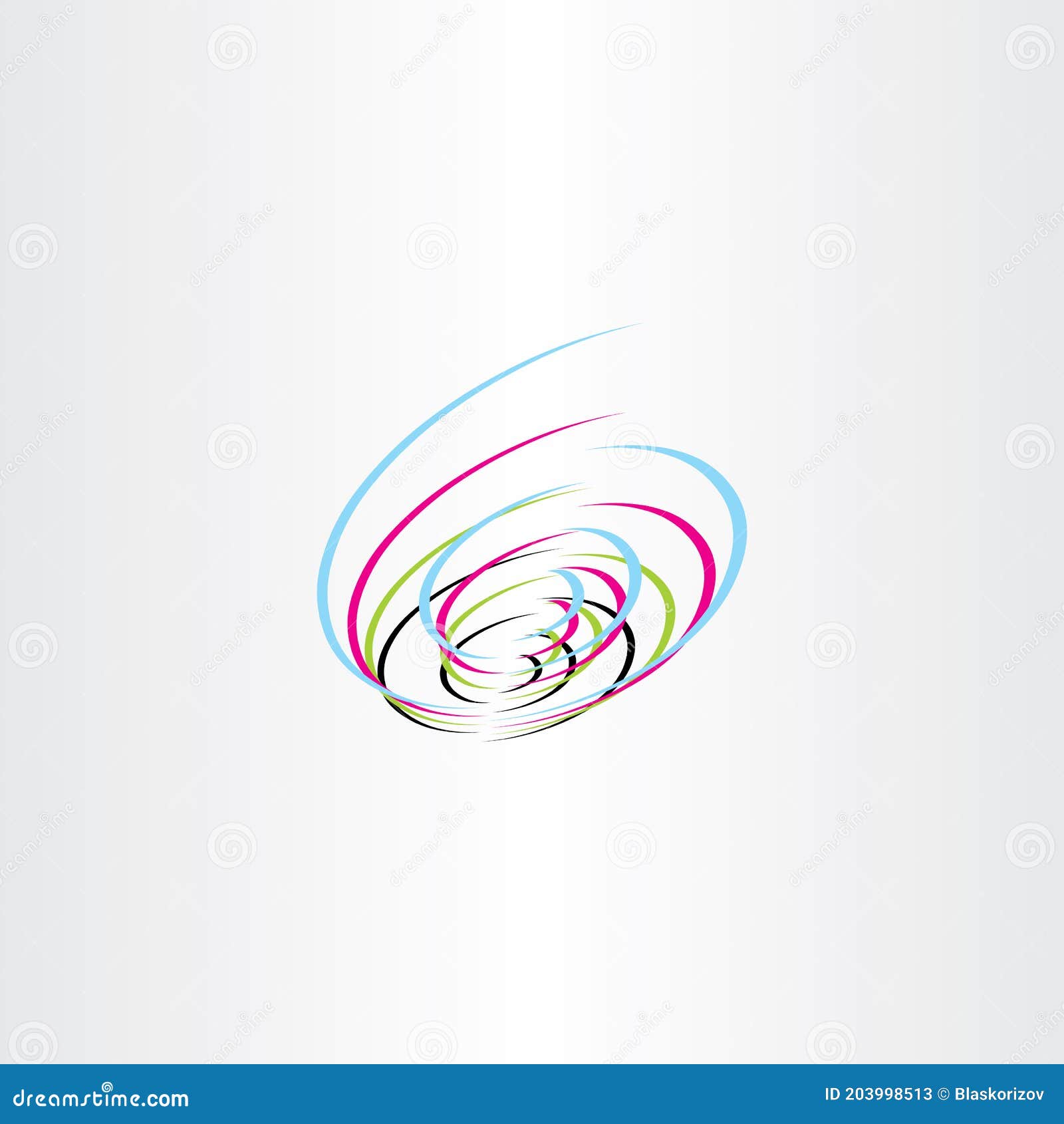 Tech Colorful Logo Vector Spiral Icon Stock Vector - Illustration of ...