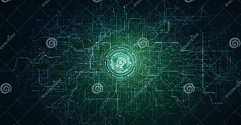 Tech concept design stock illustration. Illustration of abstract ...