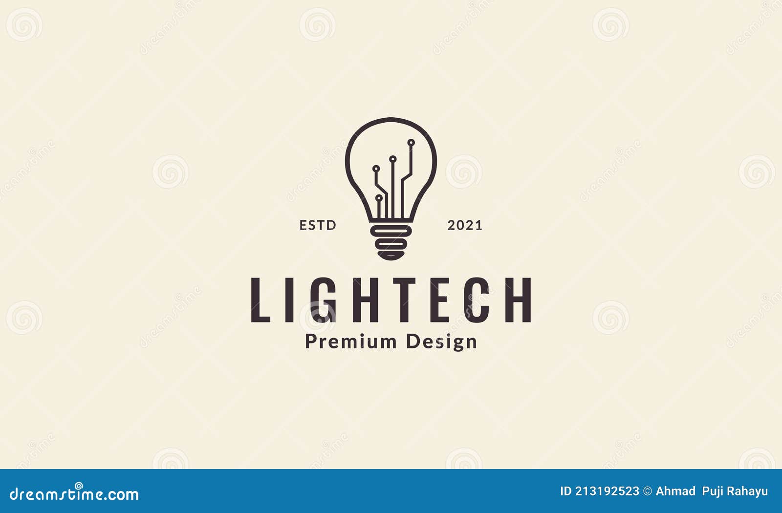 Tech Connect with Lamp Logo Vector Symbol Icon Illustration Design ...
