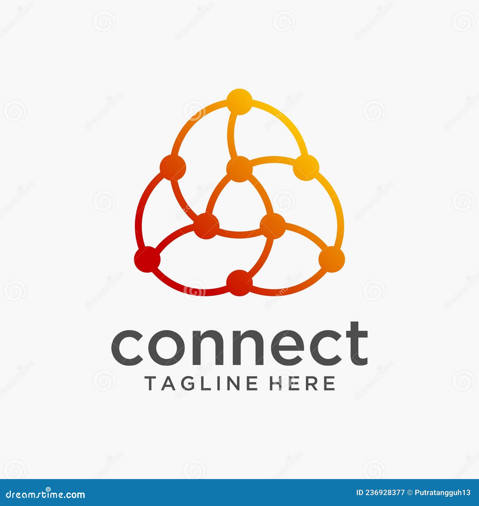 Tech connect logo design stock vector. Illustration of data - 236928377