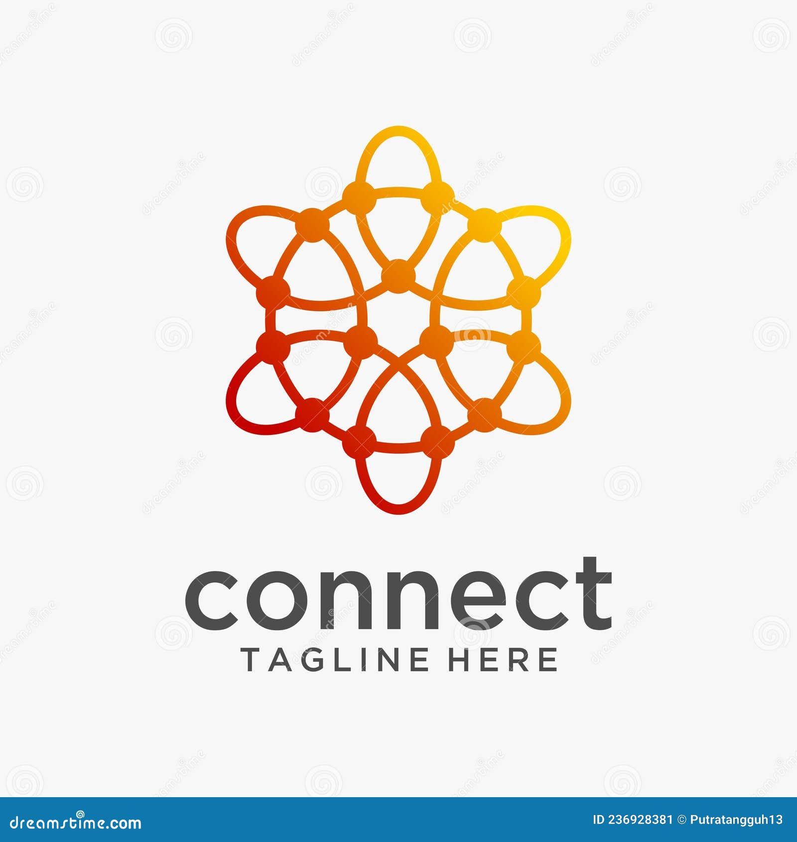 Tech connect logo design stock vector. Illustration of connect - 236928381