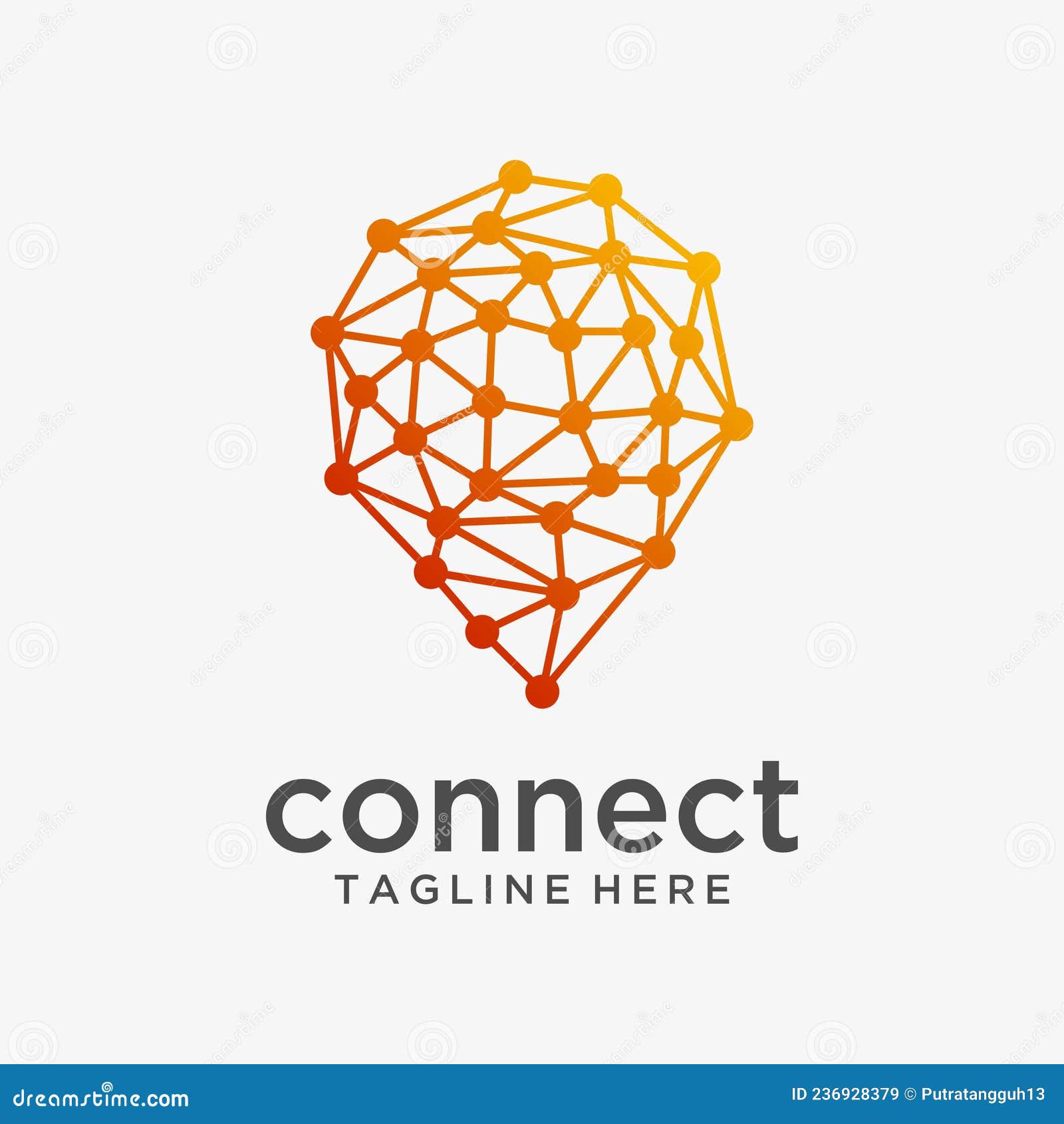 Tech connect logo design stock vector. Illustration of creative - 236928379