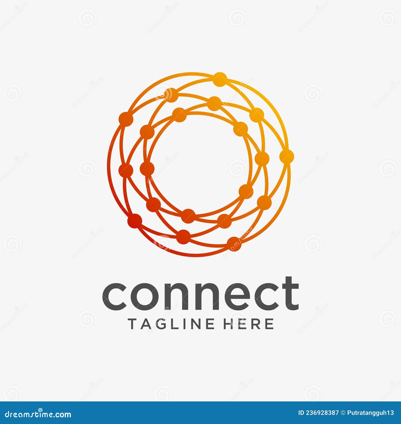 Tech connect logo design stock vector. Illustration of line - 236928387