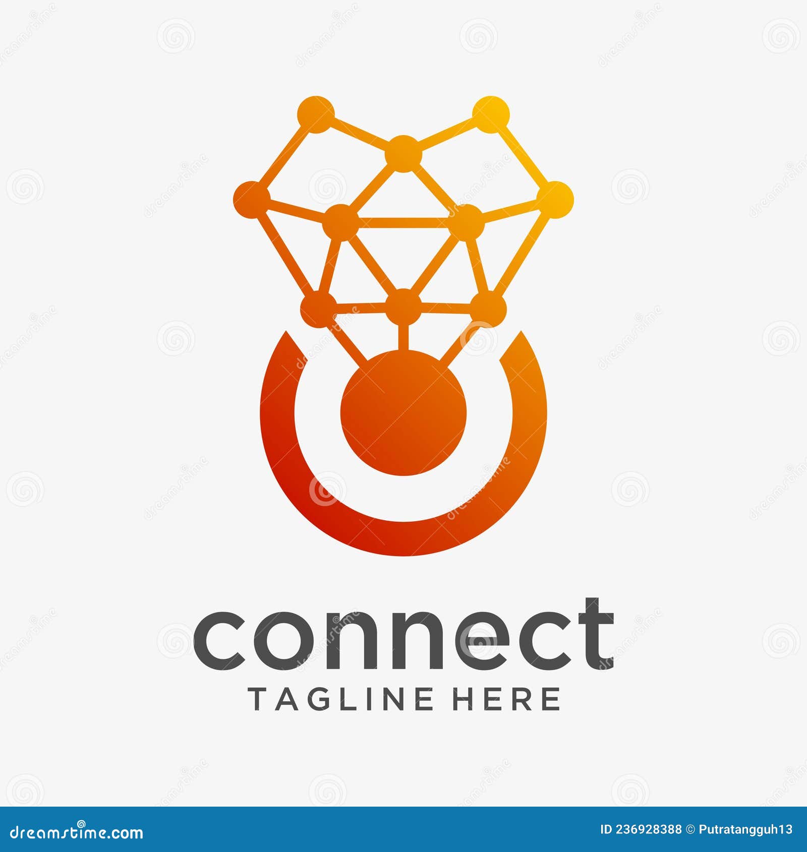 Tech connect logo design stock vector. Illustration of internet - 236928388