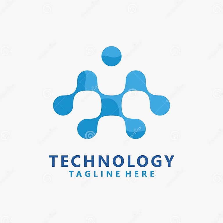 Tech connect logo design stock vector. Illustration of energy - 238081208