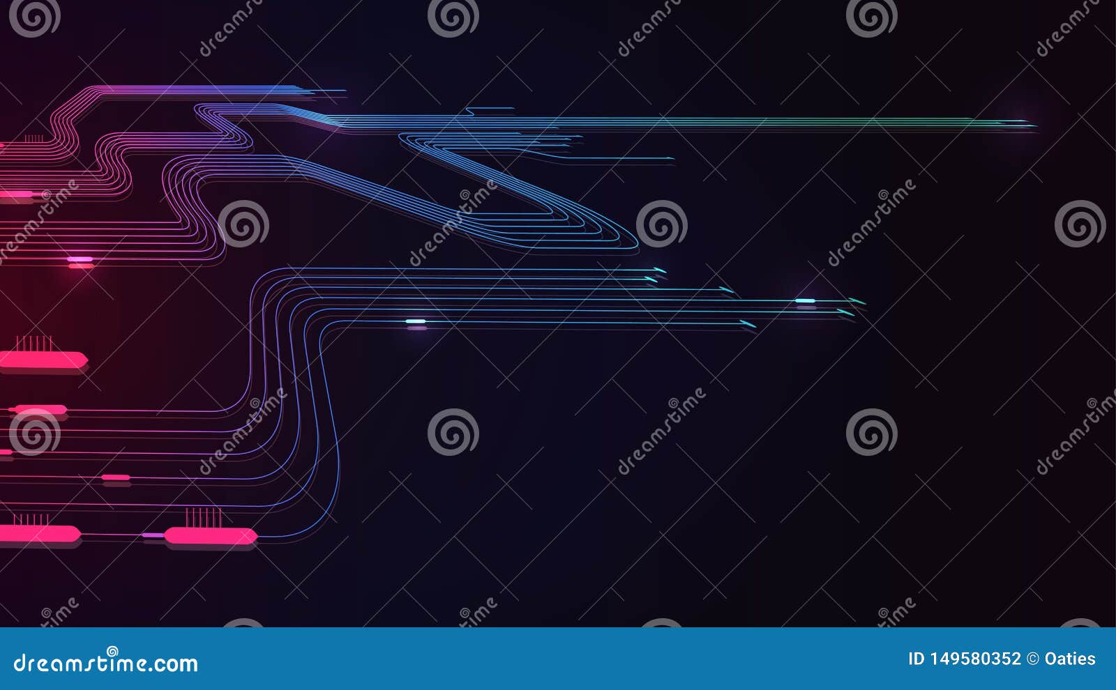 Tech Connection Speed Line Data Network Stock Vector - Illustration of ...