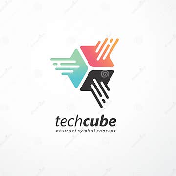 Tech Cube Logo Design for Internet Technology Business. Stock Vector - Illustration of concept ...
