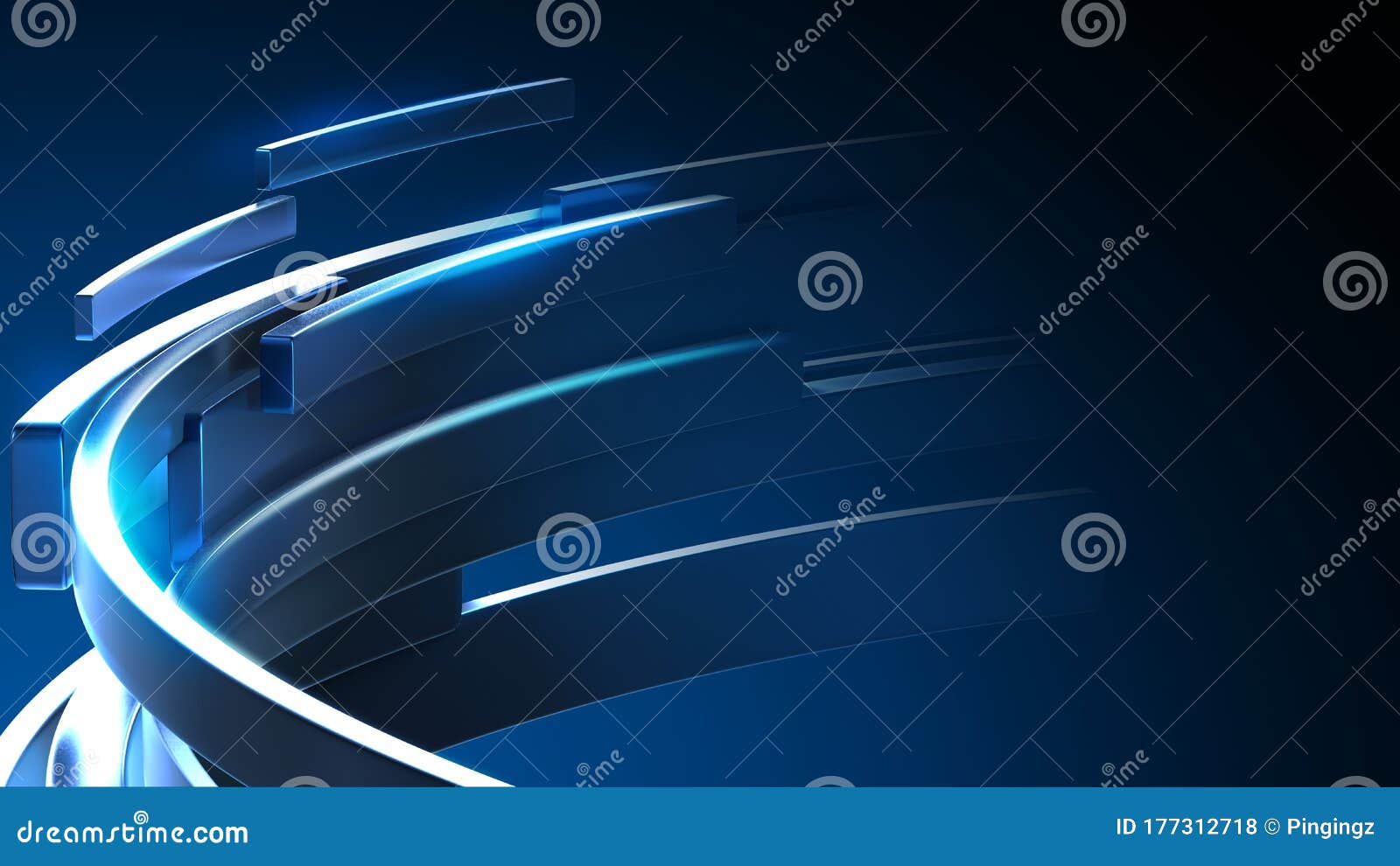 Tech Curve Geometry Background Stock Illustration - Illustration of ...