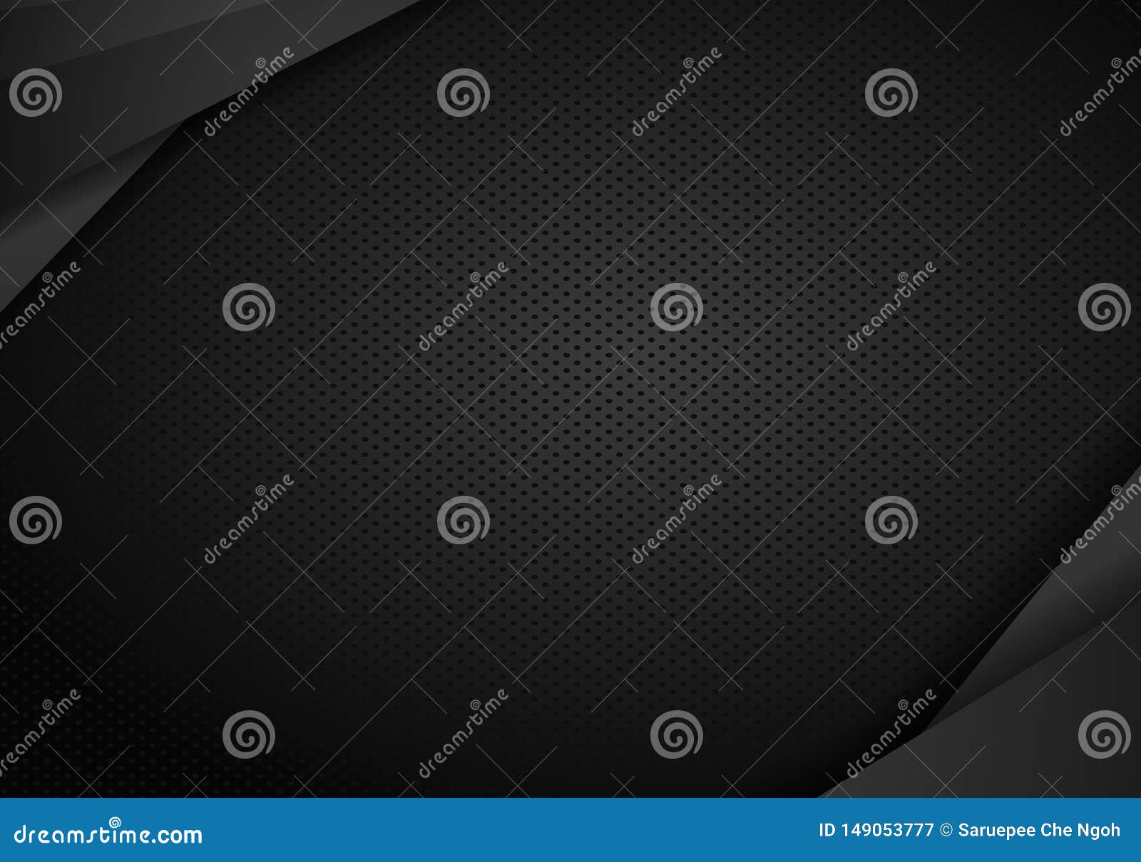 Tech Dark Design with Perforated Metal Texture. Vector Background Stock ...