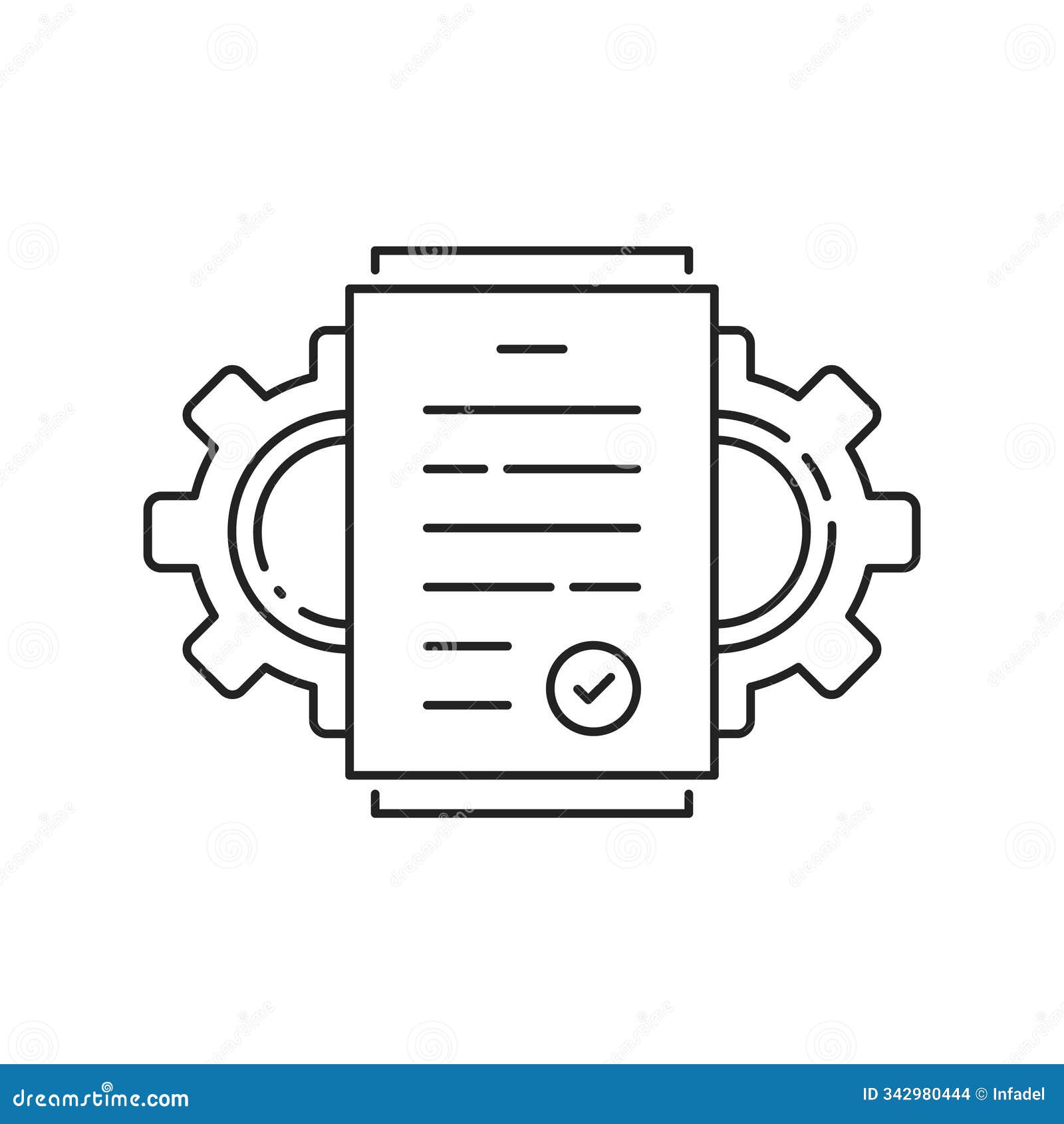 Execute Icon On White Background. Cartoon Vector | CartoonDealer.com ...
