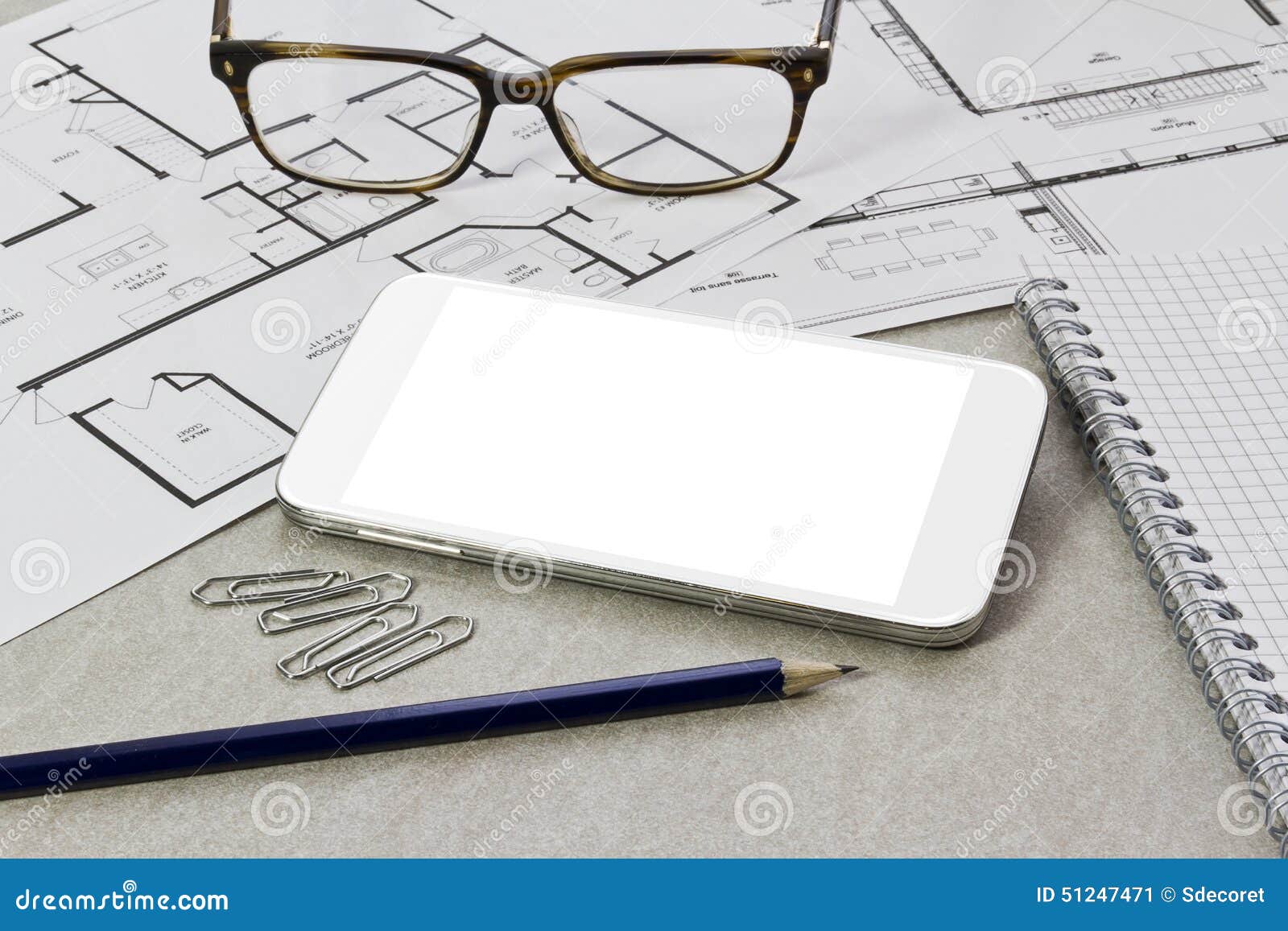 Tech Device Mock Up On Office Background Stock Image | CartoonDealer ...