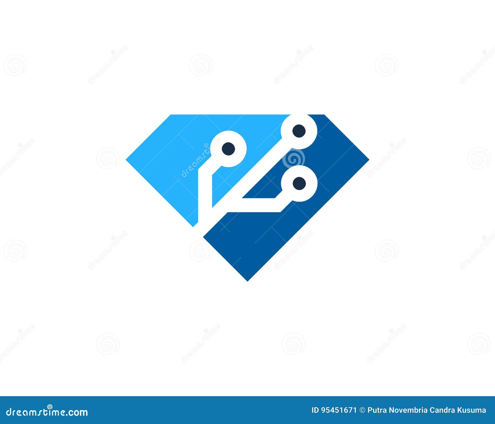 Tech Diamond Logo Simple Digital Pixel Vector Design | CartoonDealer ...