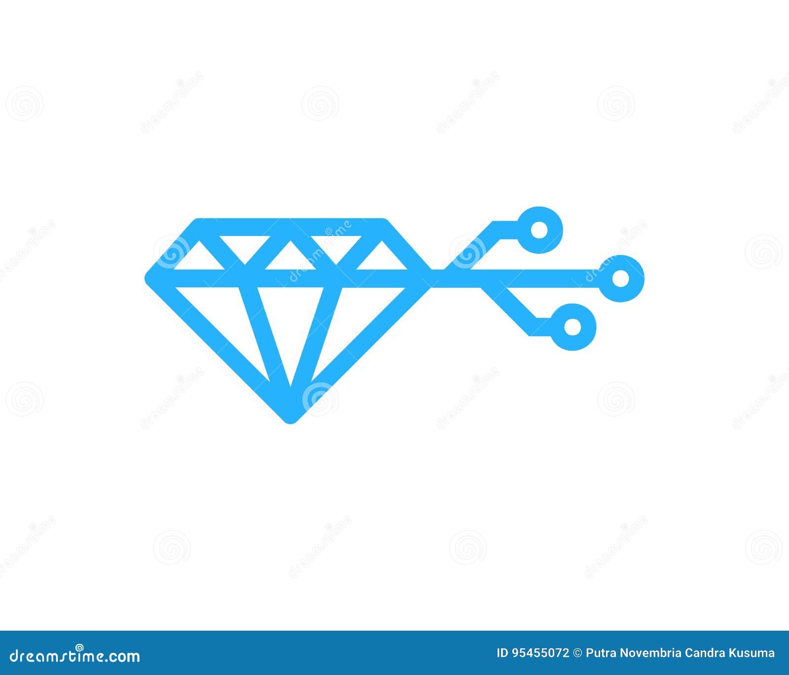 Tech Diamond Logo Simple Digital Pixel Vector Design | CartoonDealer ...