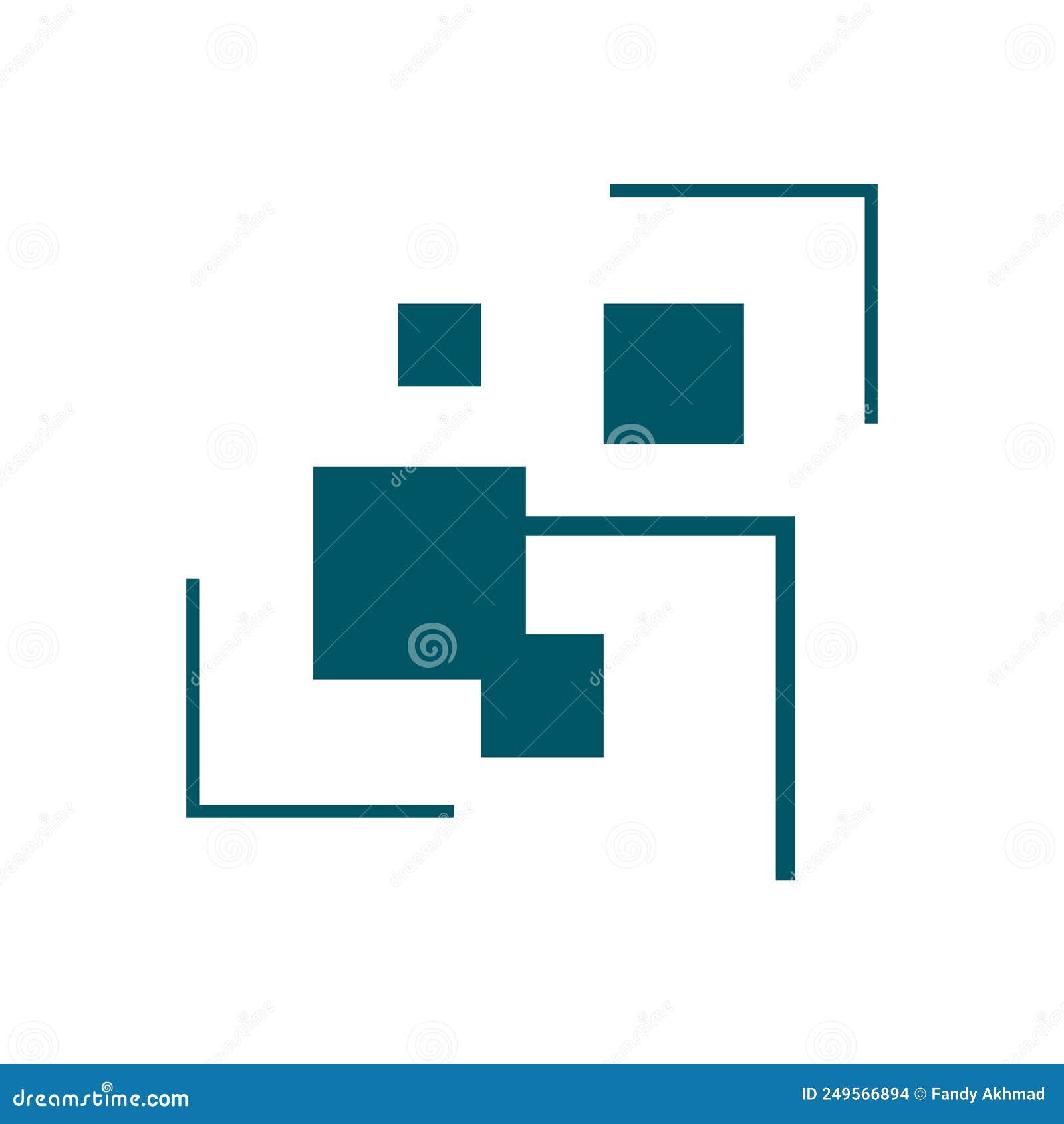 Tech Digital Signage Pixel Icon Tech Element Vector Logo Icon ...