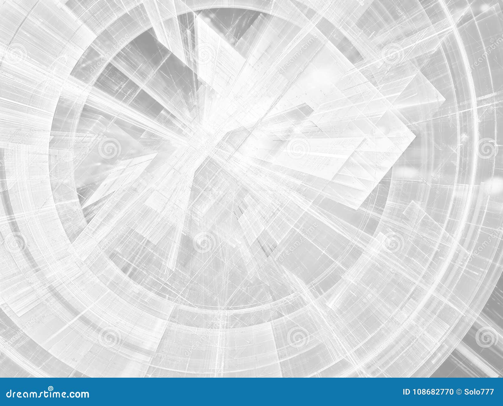 Tech Disk - Abstract Digitally Generated Image Stock Illustration ...