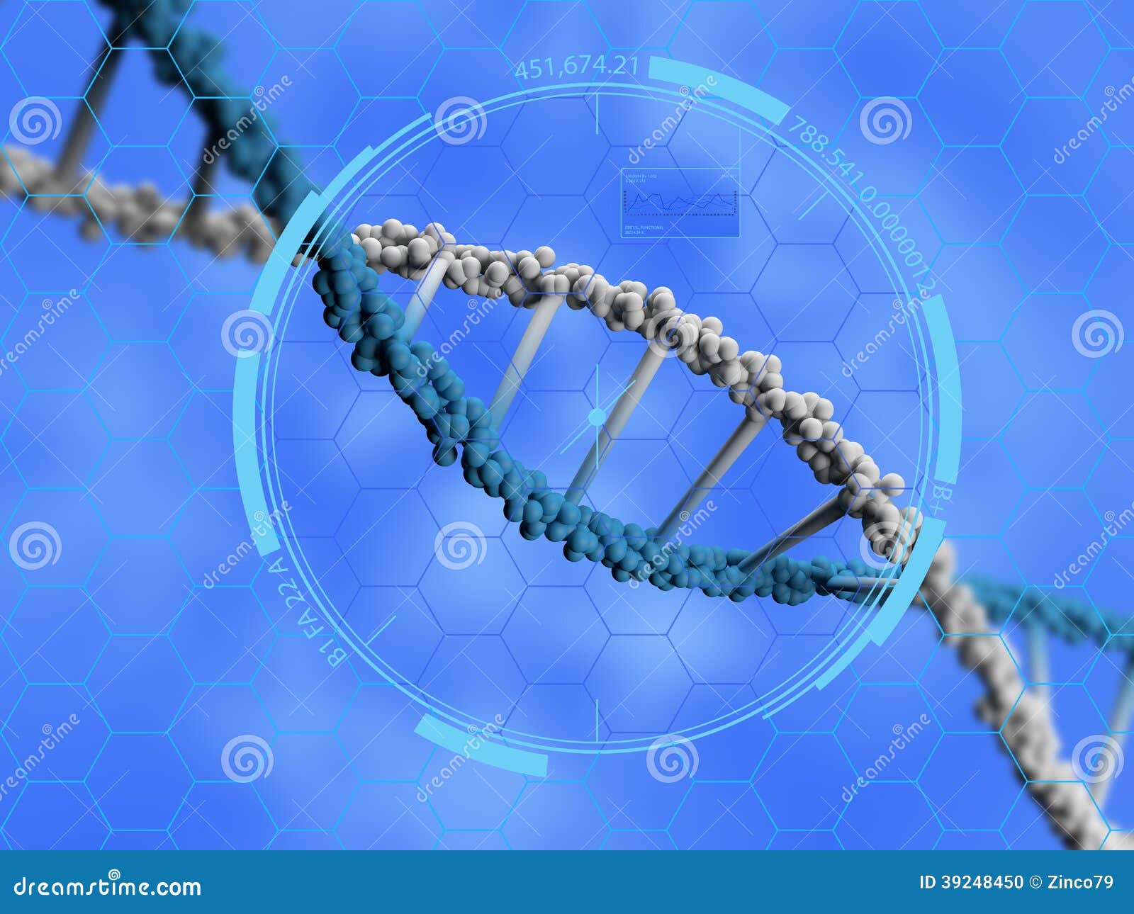 Tech dna stock illustration. Illustration of clone, molecule - 39248450