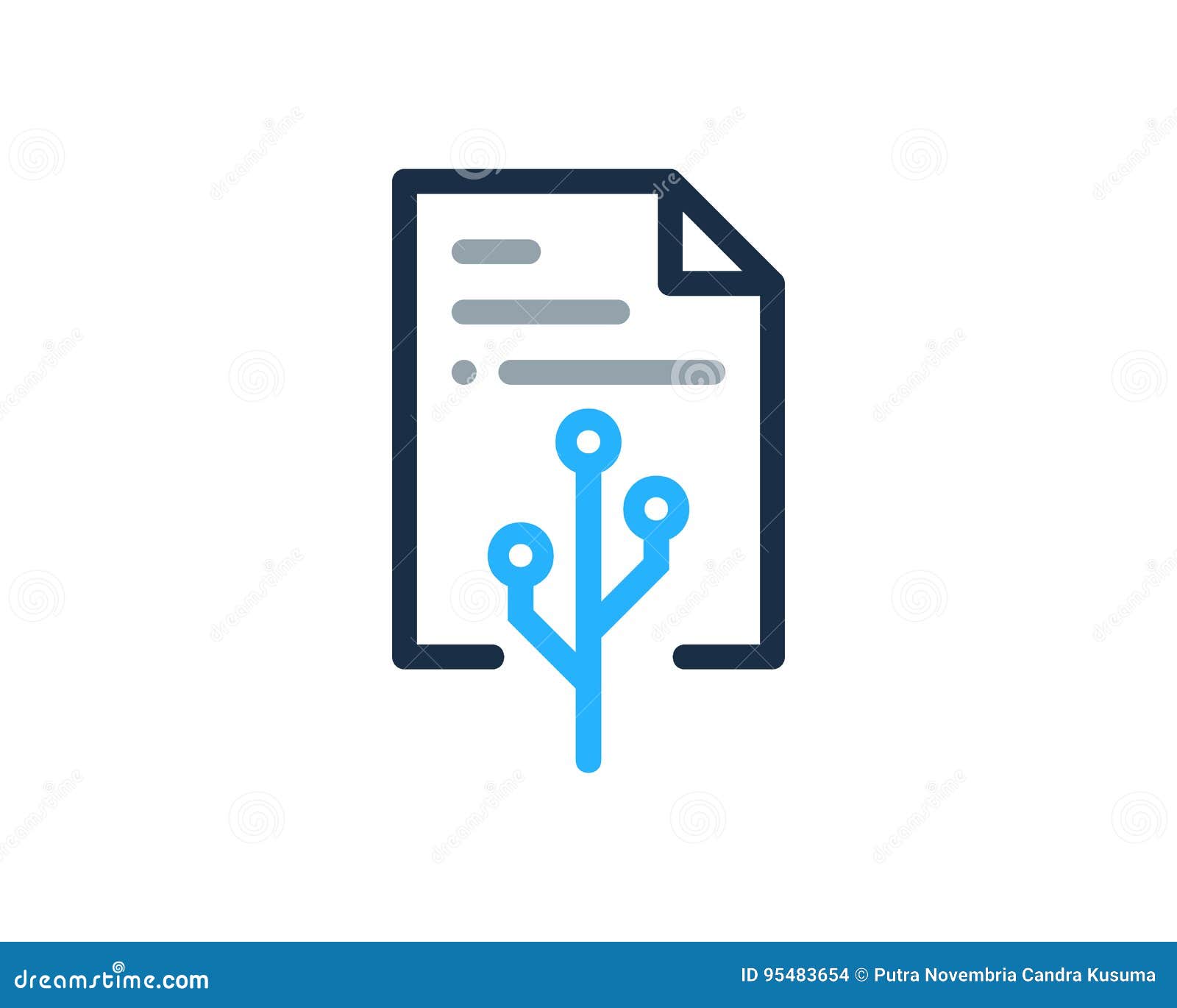 Tech Document Icon Logo Design Element Stock Vector - Illustration of ...