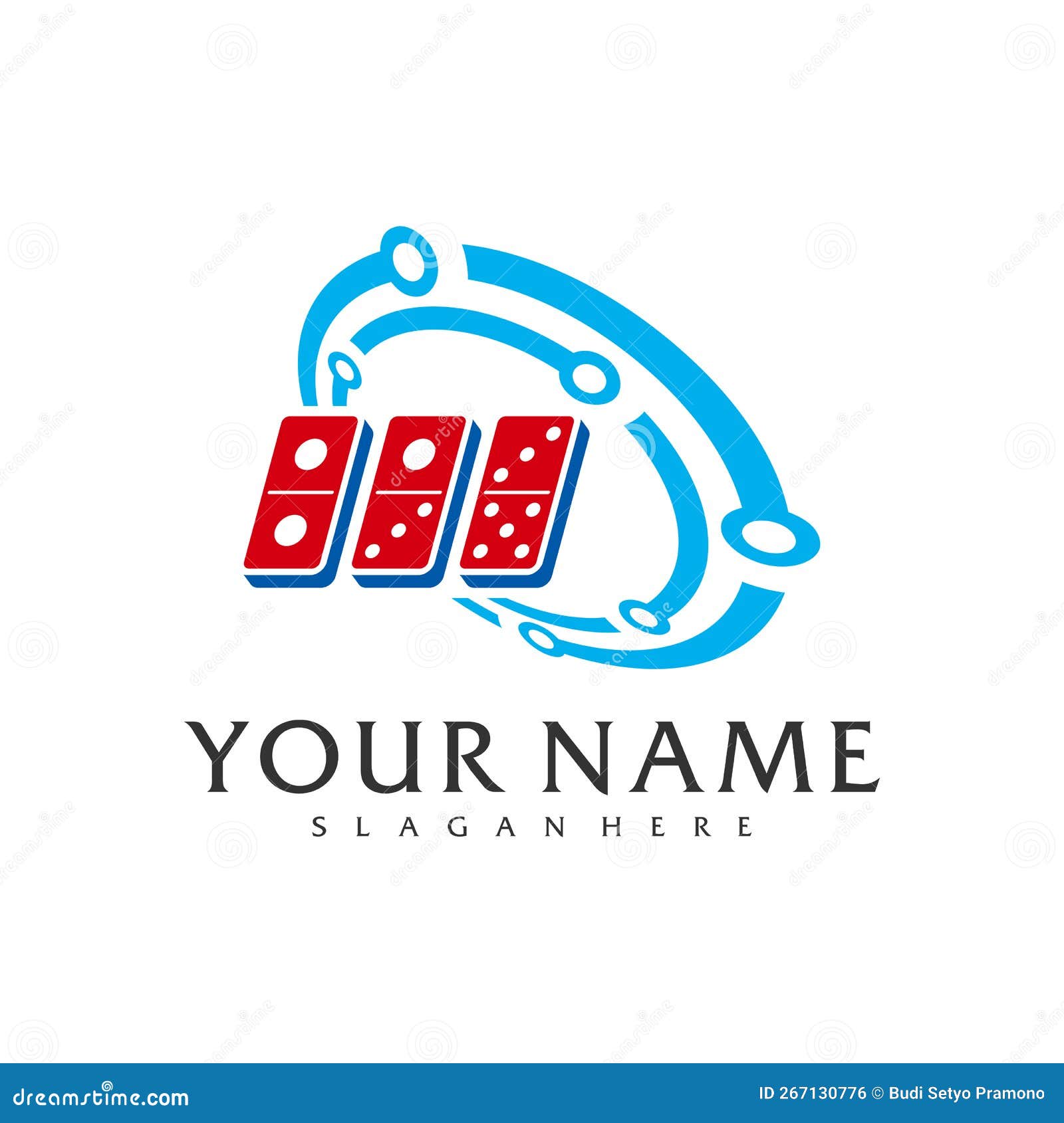 Tech Domino Logo Vector Template, Creative Domino Logo Design Concepts ...